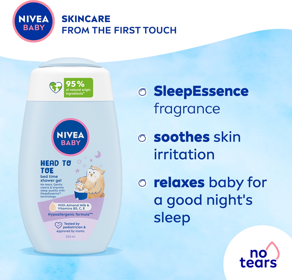 NIVEA BABY Bed Time gel de douche corps et cheveux | notino.be
