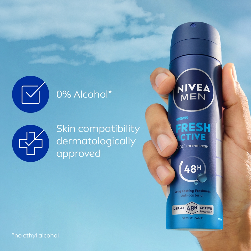 NIVEA MEN Fresh Active Deodorant Spray | notino.at