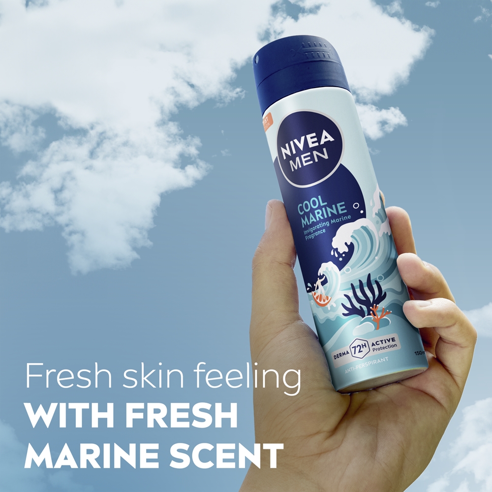 NIVEA MEN Cool Marine Antiperspirant Spray | notino.ie