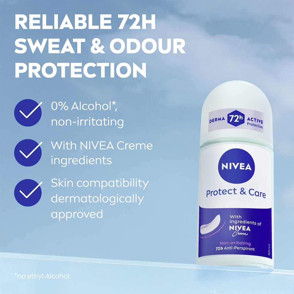 NIVEA Protect & Care roll-on antiperspirant for women | notino.co.uk