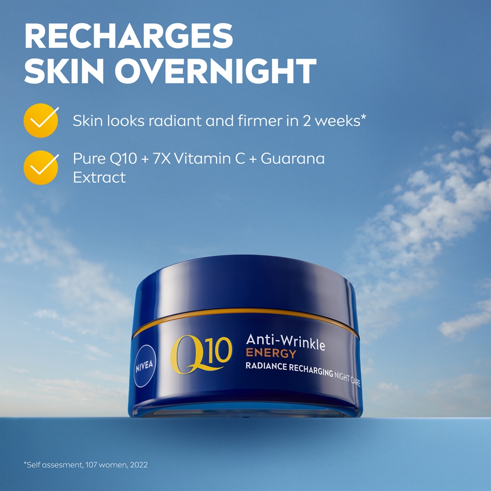 NIVEA Q10 Anti-Wrinkle Energy skin energising night cream with anti ...