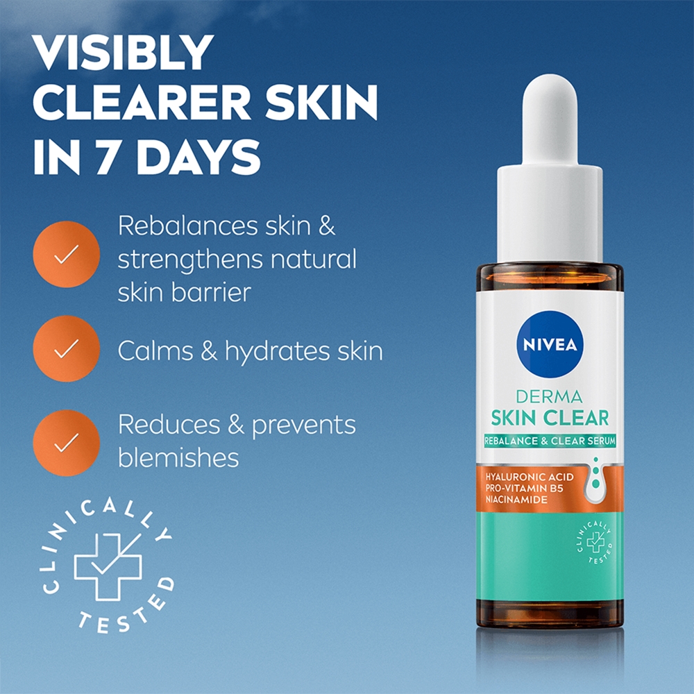 NIVEA Derma Skin Clear Renewal Facial Serum for problem skin | notino.ie