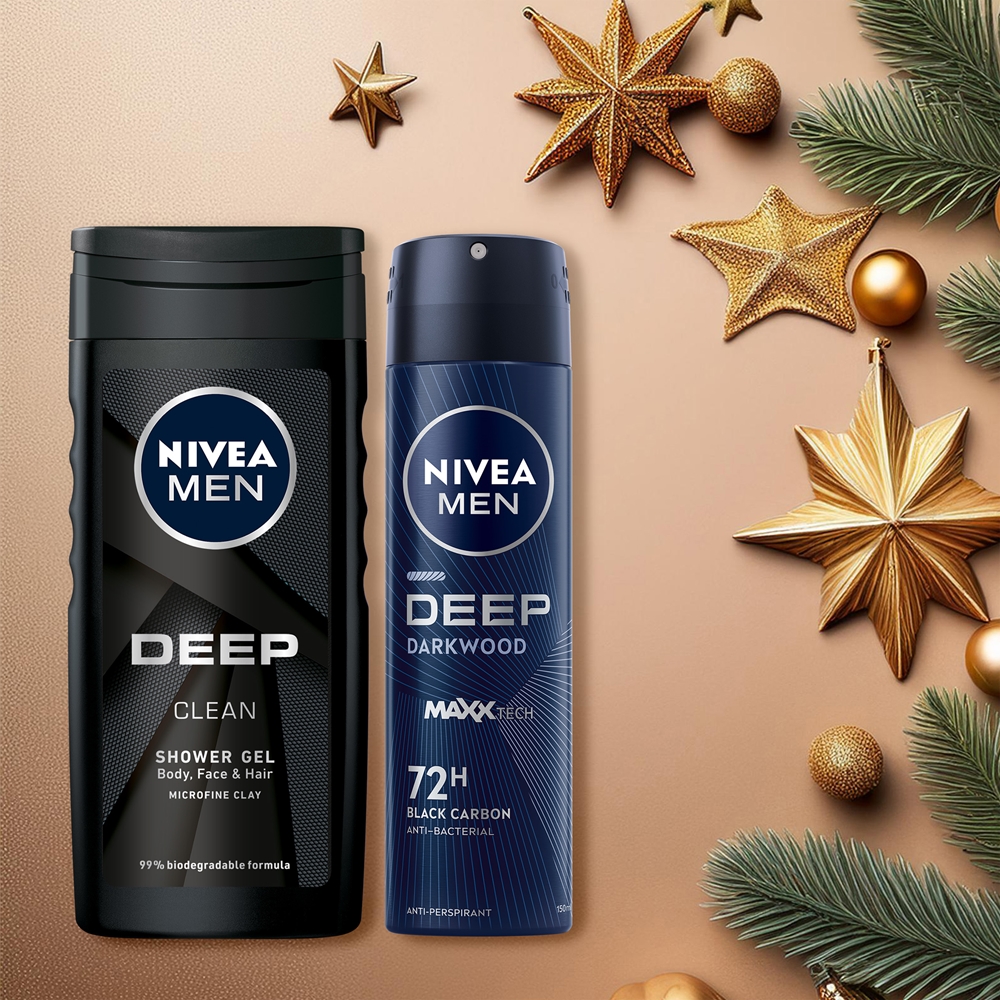 NIVEA MEN Deep Care coffret para homens | notino.pt