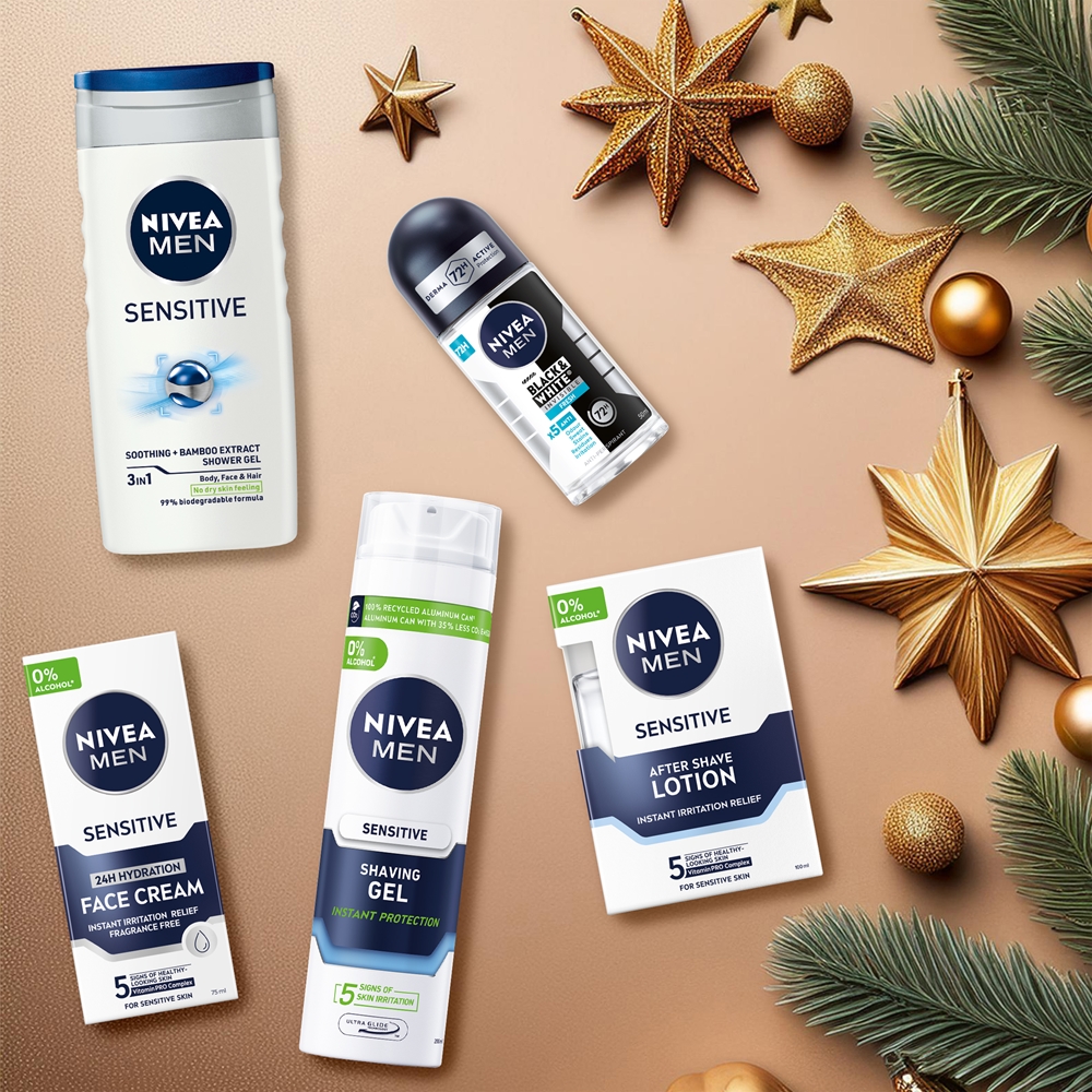 NIVEA Sensitive Kit Gift Set voor Mannen | notino.nl