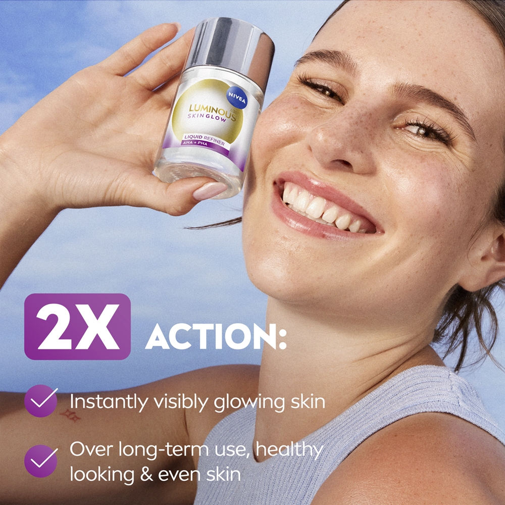 NIVEA Luminous 630 Skin Glow smoothing treatment with a brightening ...
