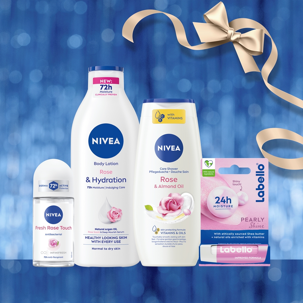 NIVEA Rose Touch zestaw upominkowy odżywienie i nawilżenie