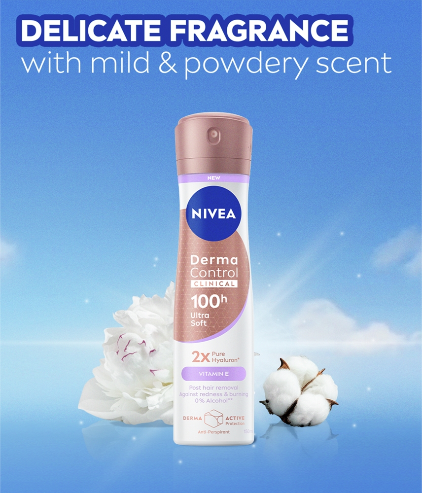 NIVEA Derma Control Clinical Ultra Soft Antitranspirant-Spray | notino.at