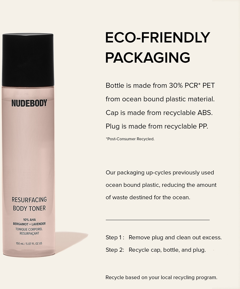 Nudestix Nudebody Resurfacing Body Toner tónico con efecto alisante ...
