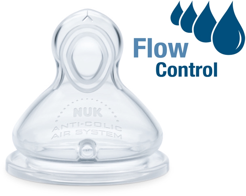 NUK First Choice + Flow Control baby bottle teat | notino.co.uk