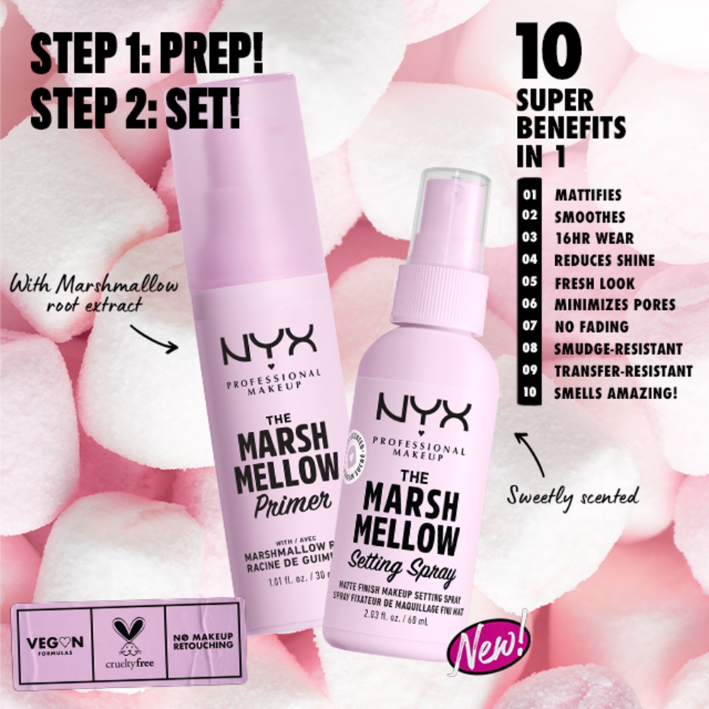 NYX Professional Makeup The Marshmellow Setting Spray makeup setting ...