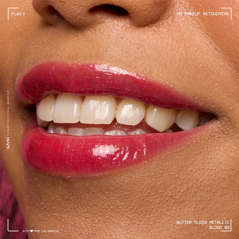 NYX Professional Makeup Butter Gloss Metallic metallic lip gloss ...