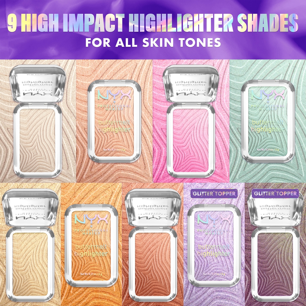 NYX Professional Makeup Buttermelt Highlighter iluminador | notino.pt