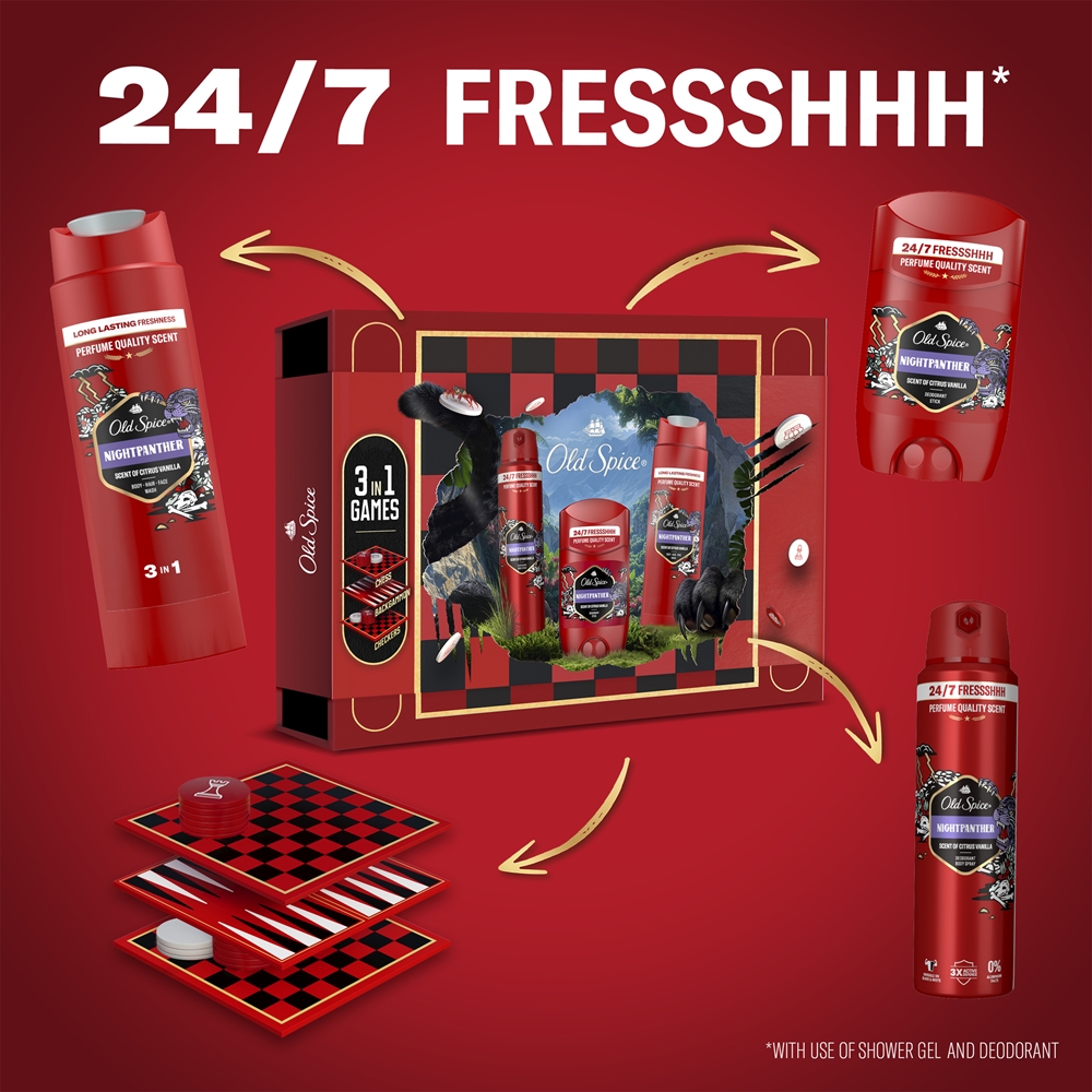 Old Spice Nightpanther Gamebox ajándékszett uraknak | notino.hu