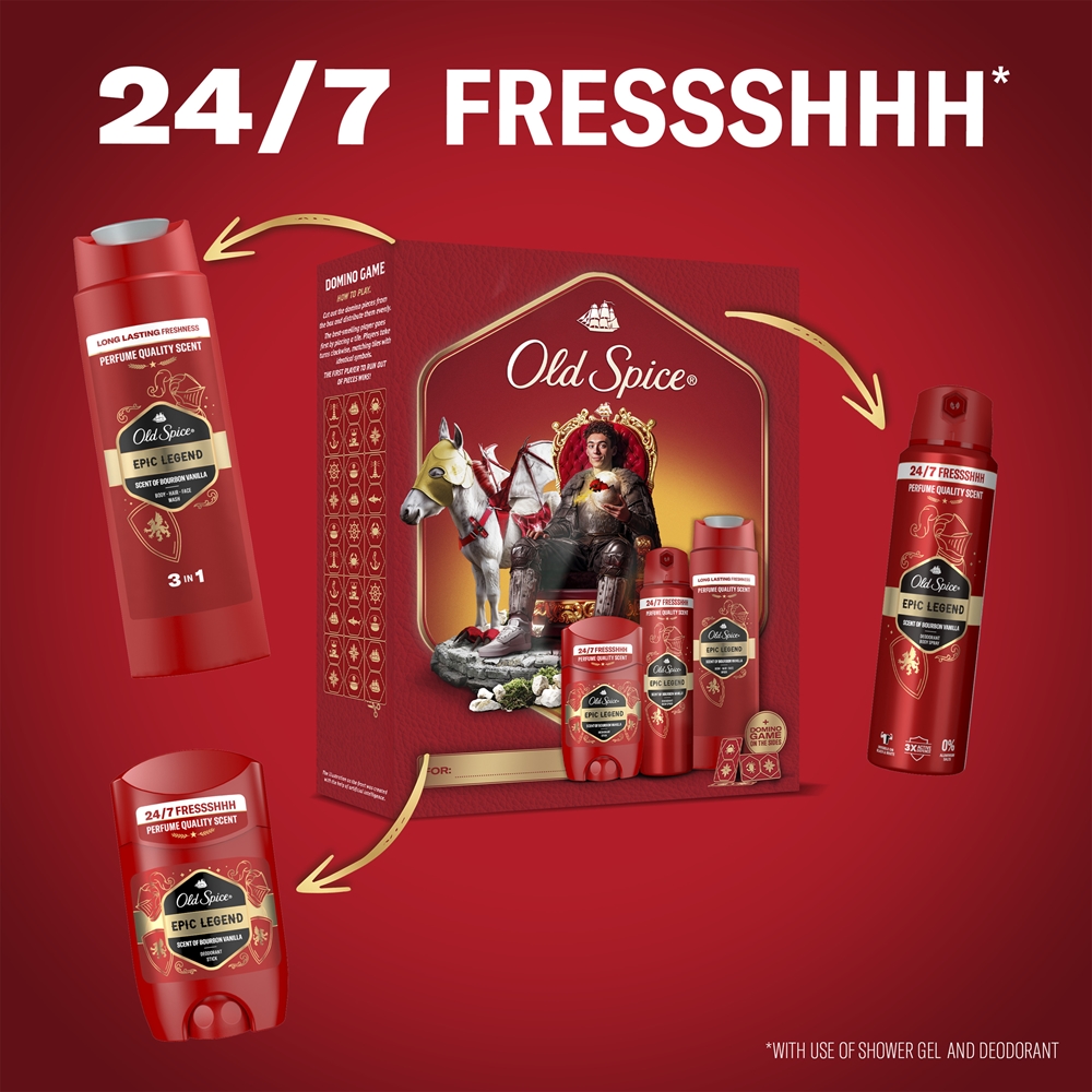 Old Spice Epic Legend Knight Gift Set voor Mannen | notino.nl