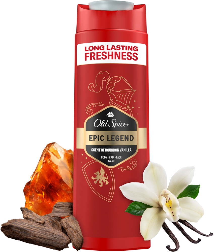 Old Spice Epic Legend shower gel for face, body, and hair for men ...