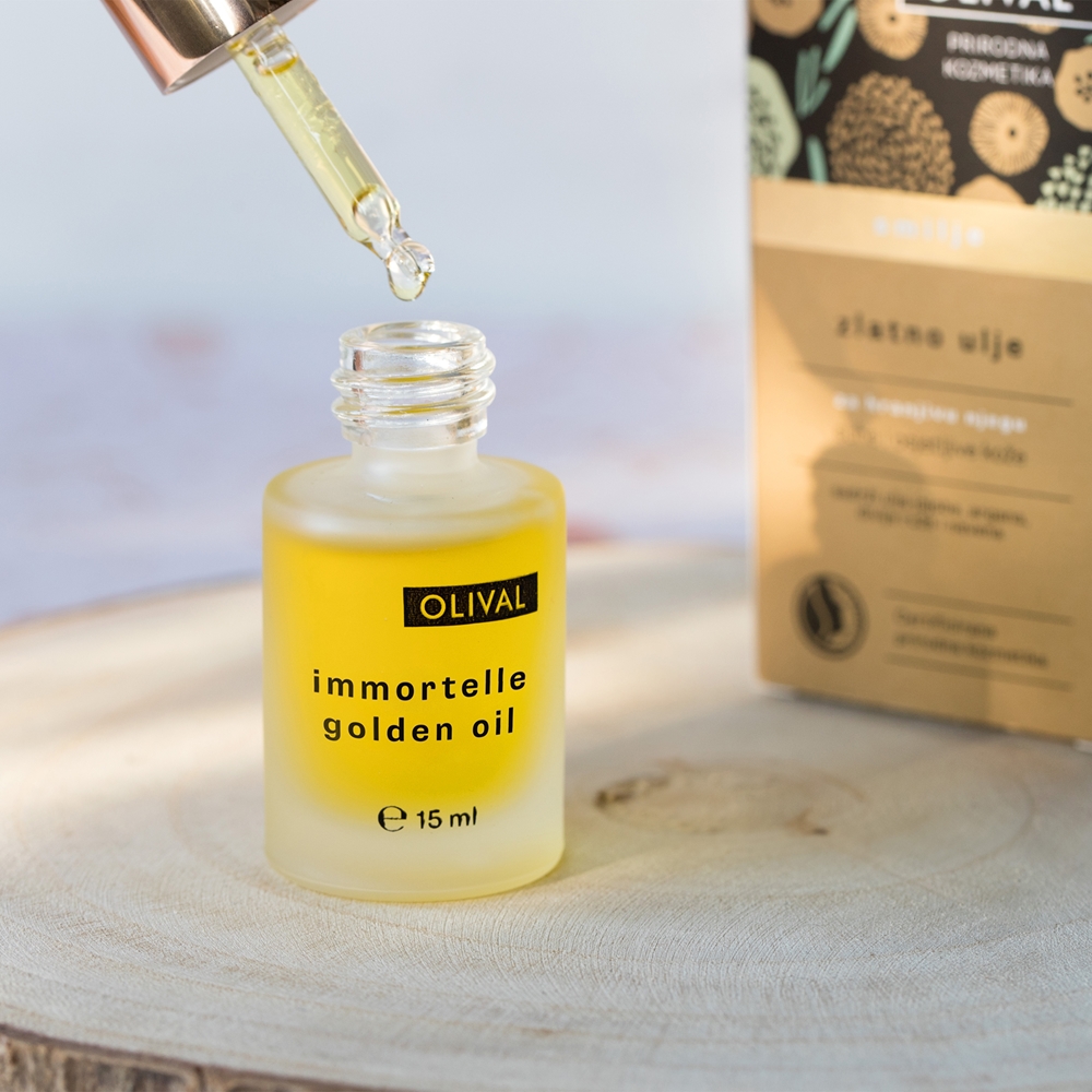 Olival Immortelle Golden Oil Facial Oil for sensitive and dry skin ...