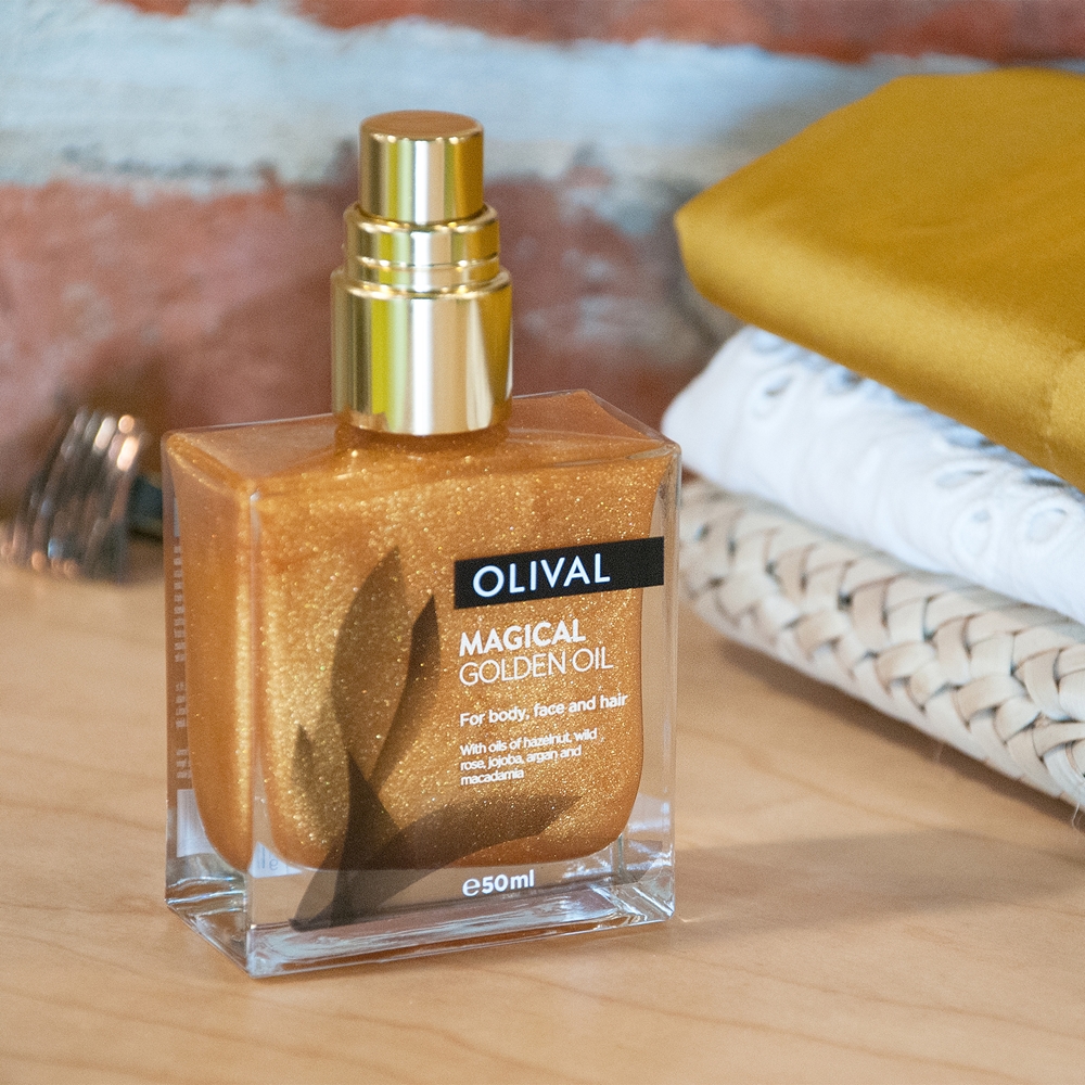 Olival Magical Gloden Oil Multi-Function Dry Oil with Shimmer for face ...