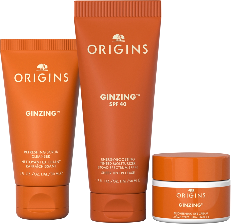 Origins Discovery Set GinZing Protect & Glow Gift Set for women shade ...