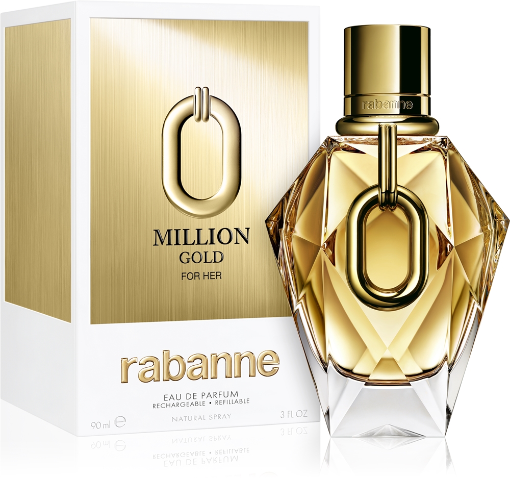 Rabanne Million Gold For Her Eau de Parfum utántölthető hölgyeknek ...