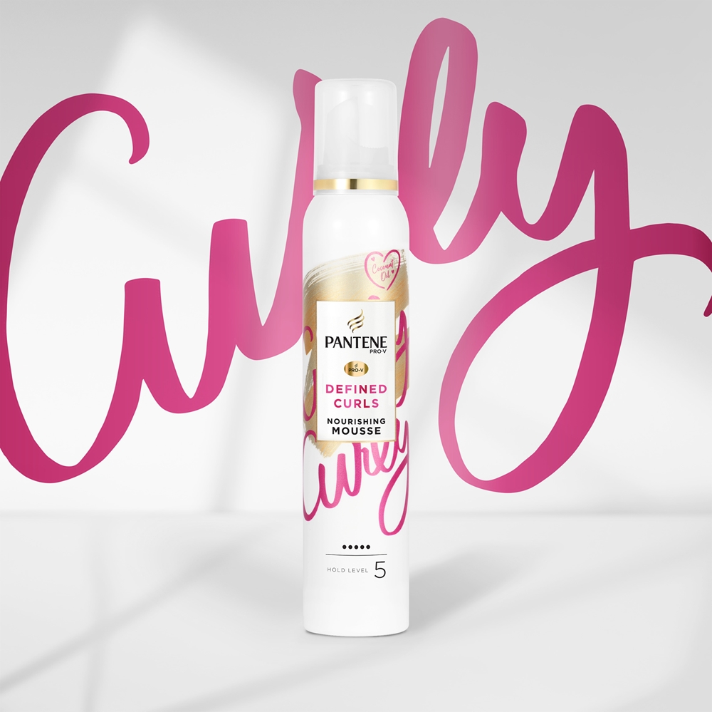 Pantene Pro-V Defined Curls hair mousse for wavy and curly hair ...