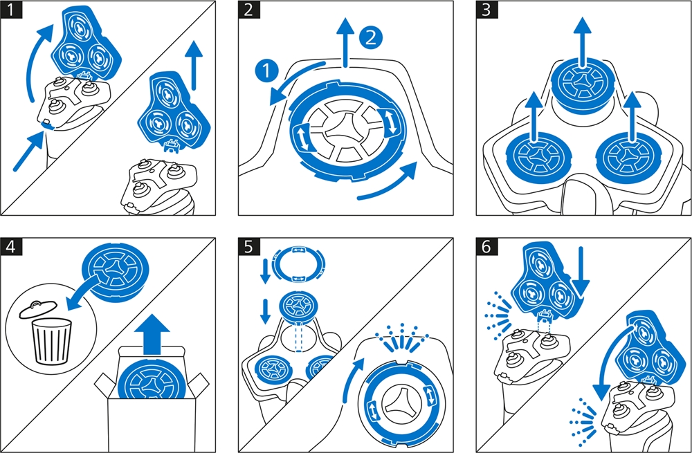 Philips Series 9000 SH91/50 replacement shaver heads | notino.co.uk