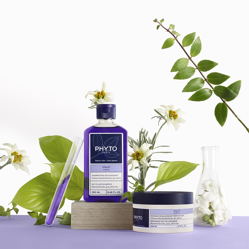 Phyto Violet No Yellow Shampoo shampoo colorato per capelli biondi e ...