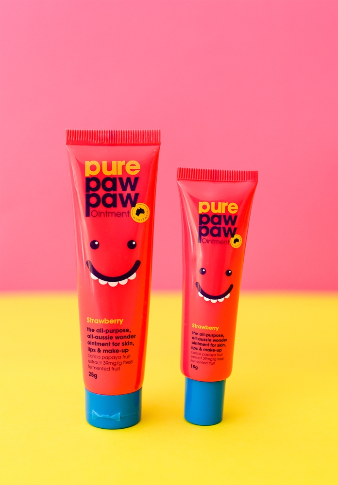 Pure Paw Paw Strawberry Moisturising Balm for Lips and Dry Areas (gift ...