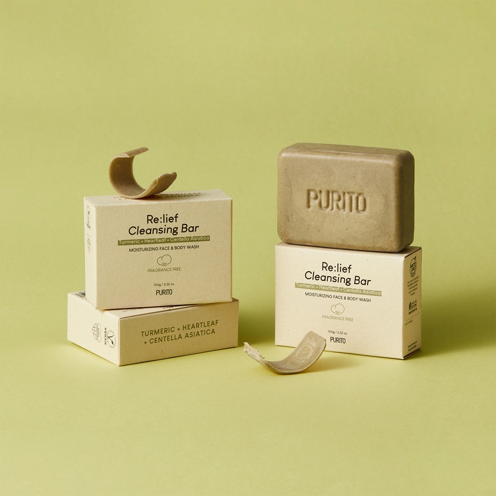 Purito Cleansing Bar Re:lief Milde Waszeep voor Gezicht en Lichaam ...