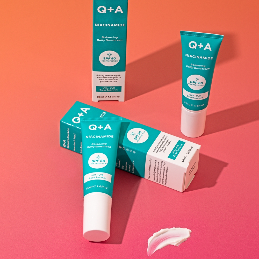 Q+A Niacinamide protective face cream SPF 50 | notino.co.uk