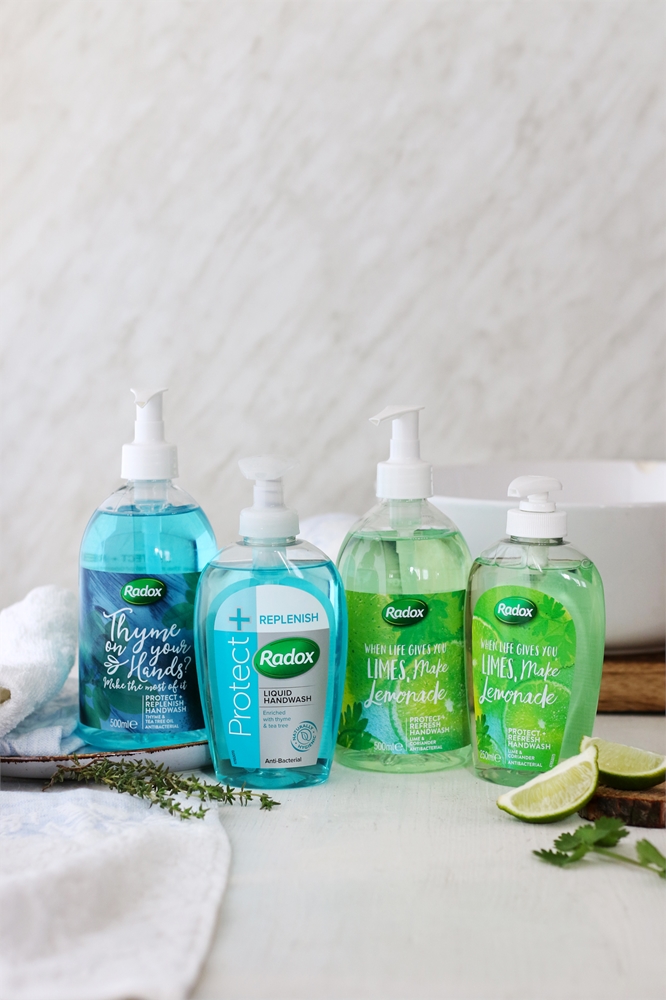 Radox Thyme on your hands? liquid soap with antibacterial ingredients ...