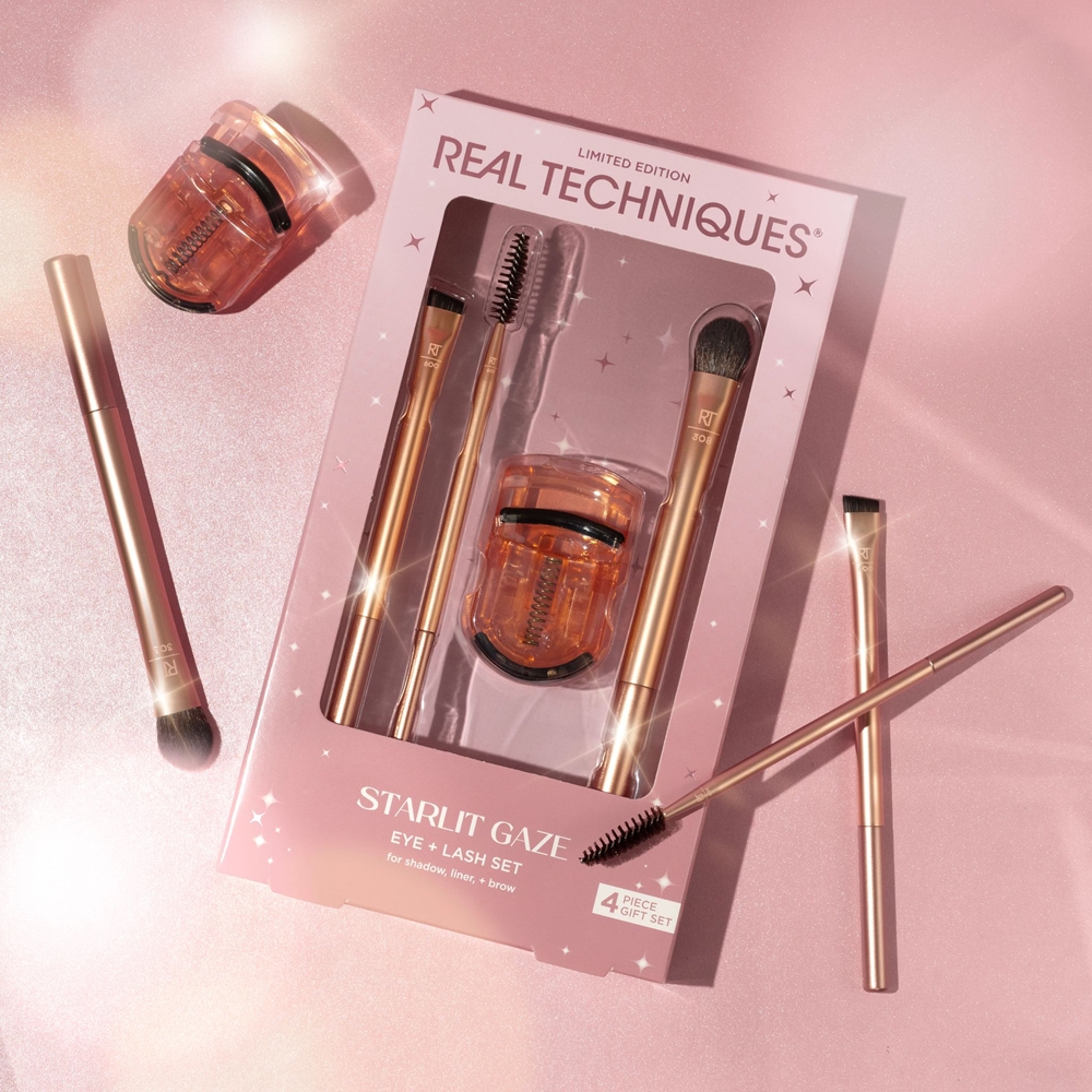 Real Techniques Starlit Gaze Eye + Lash Set Brush Set for eyes and ...