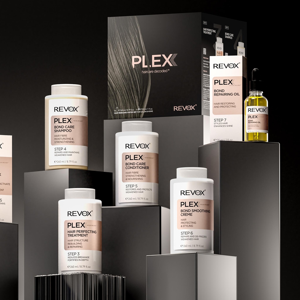 Revox B77 PLEX Hair Rebuilding System Professional Set sada pre farbené a poškodené vlasy ...