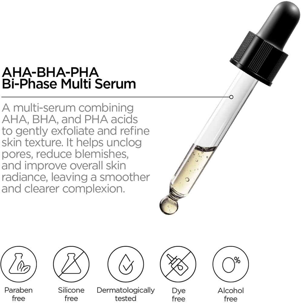 Revox B77 Zitcare AHA BHA PHA Bi-Phase Multi Serum sérum bi-phasé pour ...