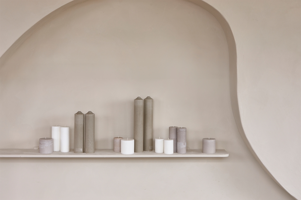 Rivièra Maison Pillar Candle Rustic White dekoratīva svece | notino.lv