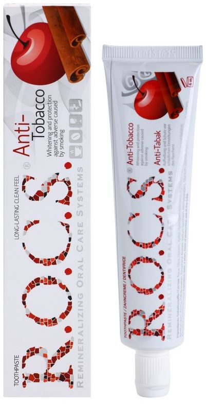R.O.C.S. Anti-Tobacco Toothpaste for Smokers with Whitening Effect ...