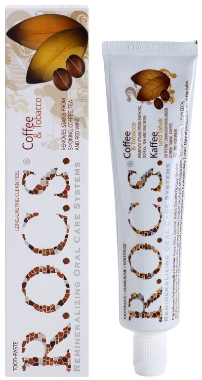 R.O.C.S. Coffee & Tobacco Whitening Toothpaste for Smokers Against ...