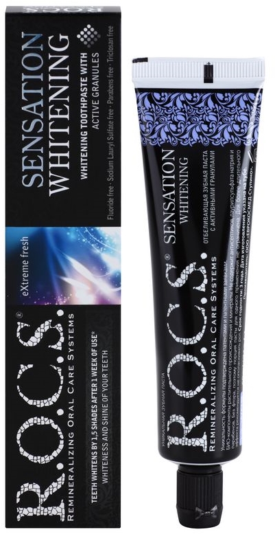 R.O.C.S. Sensation Whitening Whitening Toothpaste Against Stains on ...