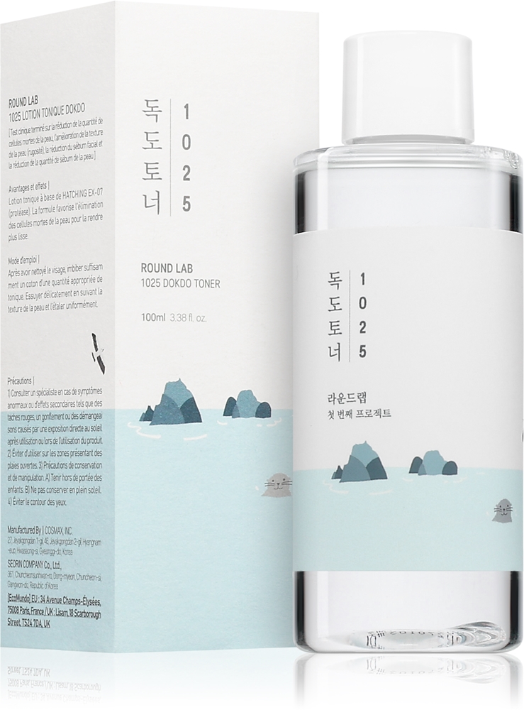 ROUND LAB 1025 Dokdo Toner Gentle Exfoliating Tonic with moisturising ...