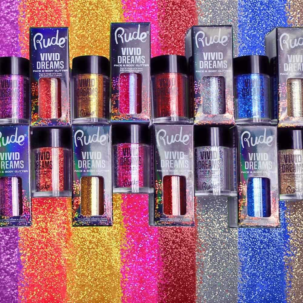 Rude Cosmetics Vivid Dreams paillettes visage et corps | notino.fr