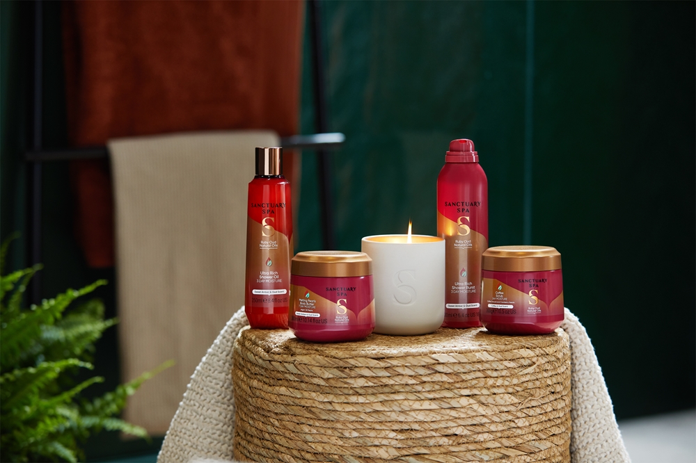 Sanctuary Spa Ruby Oud cuidado de óleo de banho com efeito nutritivo ...
