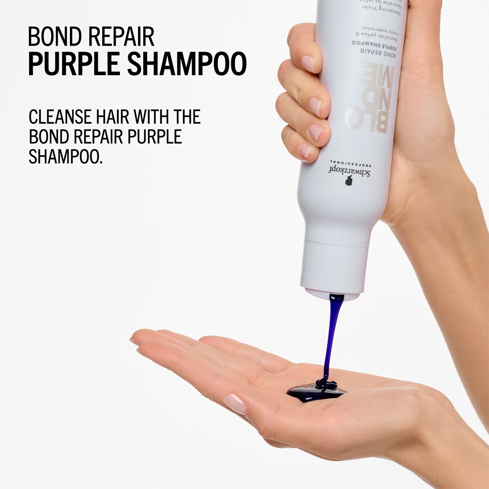 Schwarzkopf Professional Blondme Bond Repair Purple Shampoo vijoličen ...
