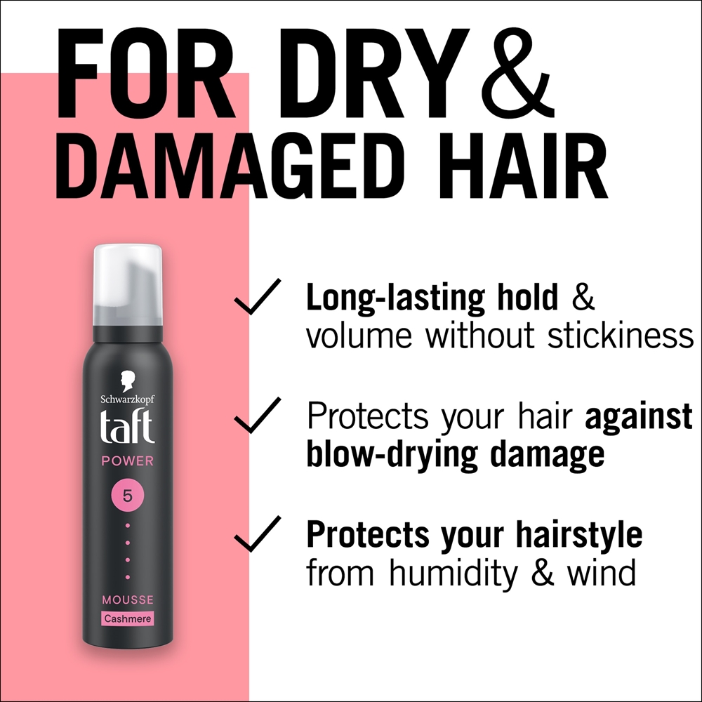 Schwarzkopf Taft Power Cashmere Styling Mousse for volume | notino.ie
