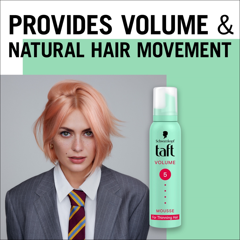 Schwarzkopf Taft Volume styling mousse for fine or thinning hair ...