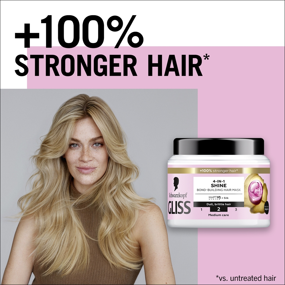 Schwarzkopf Gliss Liquid Silk masque pour des cheveux plus forts et ...