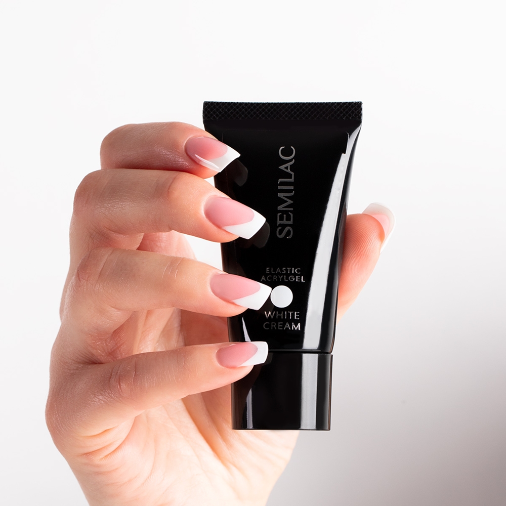 Semilac Acrylgel Elastic White Cream gel acrílico para unhas | notino.pt