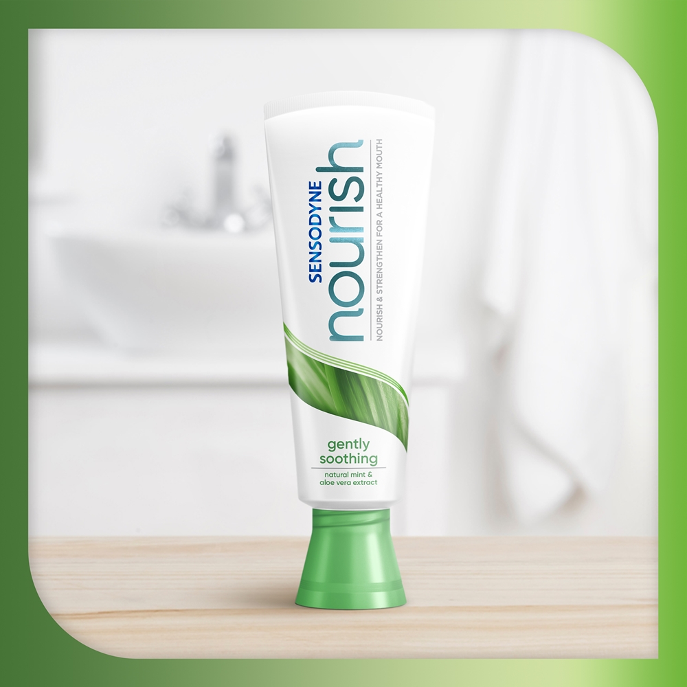 Sensodyne Nourish Gently Soothing Bio-Active Toothpaste with fluoride ...