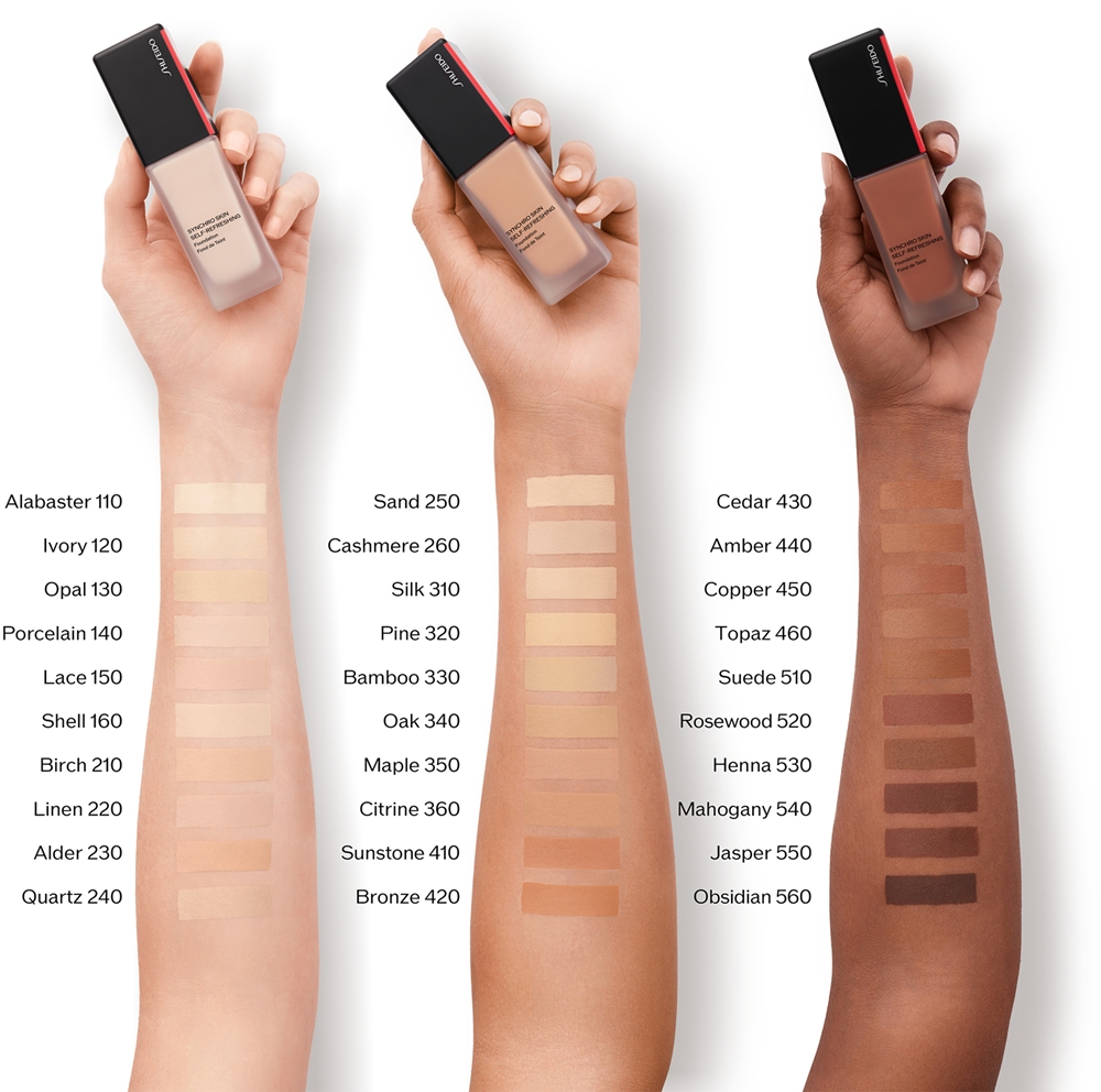 Shiseido Synchro Skin Self-Refreshing Foundation Advanced Long-Lasting ...