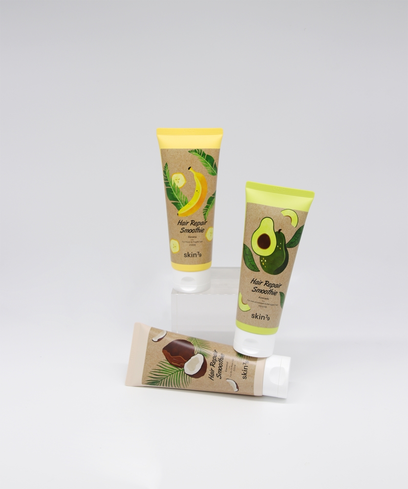 Skin79 Hair Repair Smoothie Banana máscara profundamente regeneradora ...
