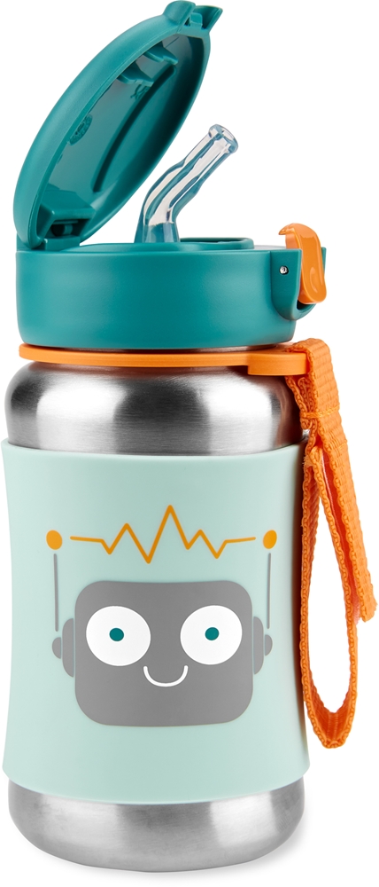 Skip Hop Spark Style Straw Bottle stainless steel water bottle with ...