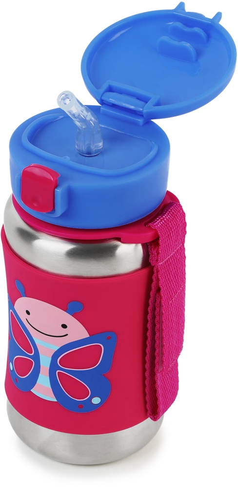 Skip Hop Zoo Straw Bottle stainless water bottle with straw | notino.ie